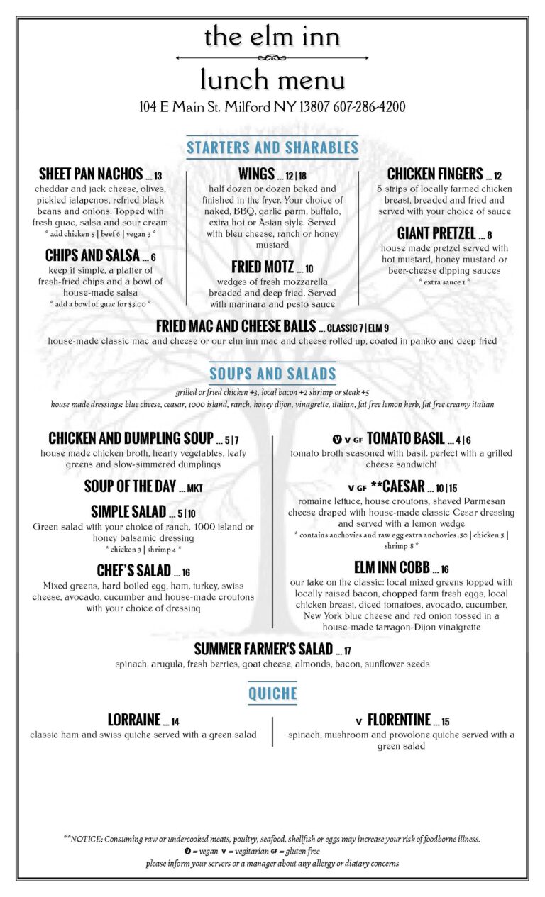 What Are You Craving? Something Irresistibly Local Awaits - the elm inn